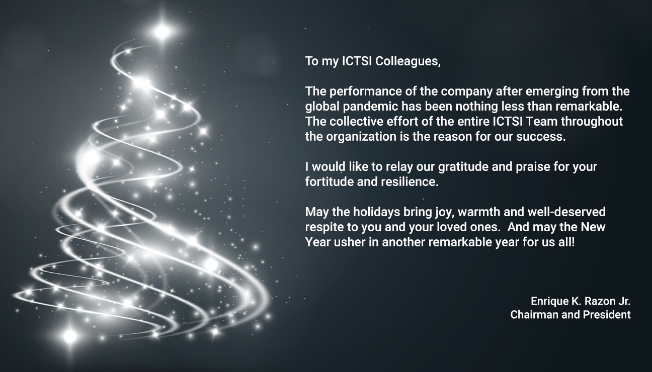 Chairman's Message | ICTSI